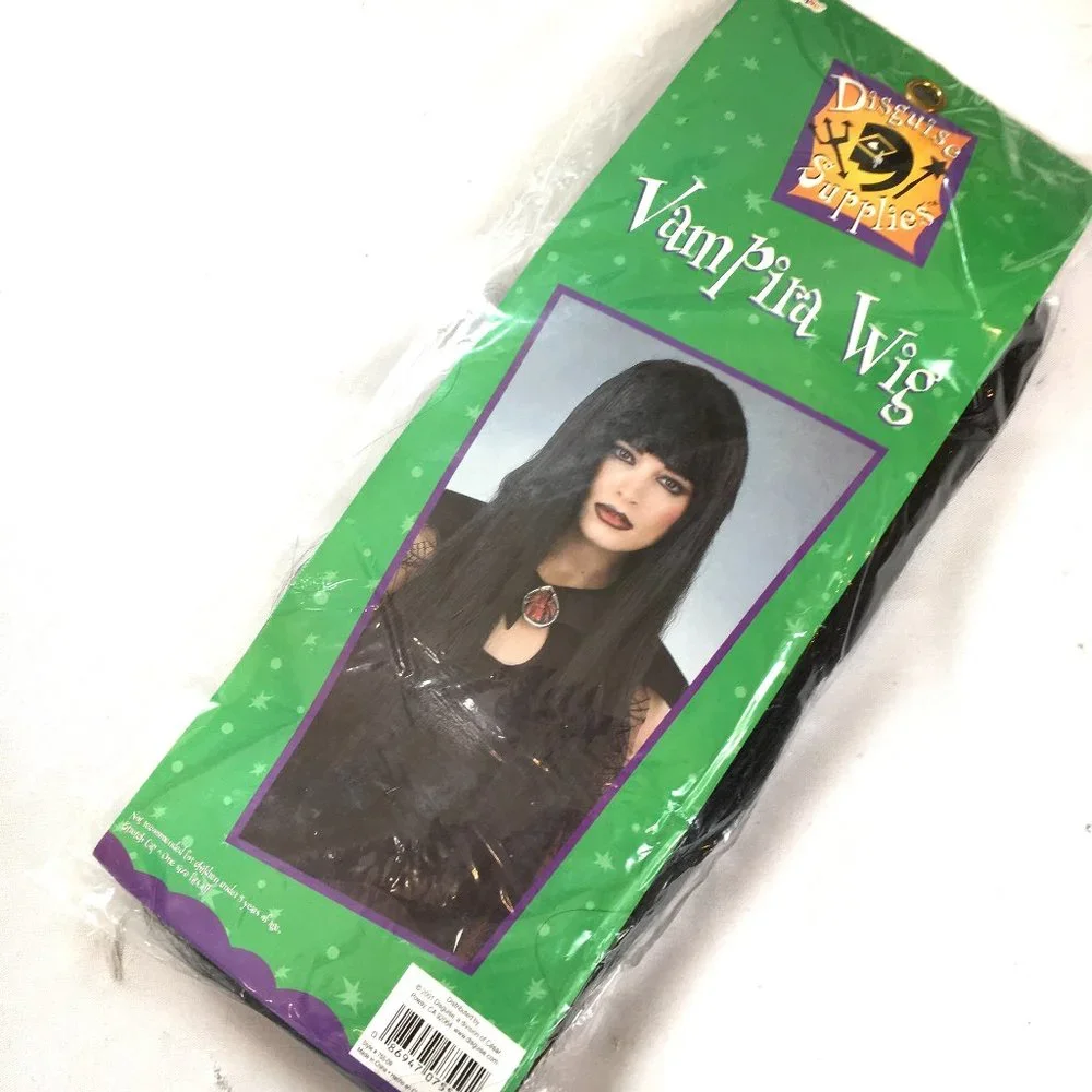 Disguise | Hair | Cleopatra Goth Punk Long Black Wig Disguise Nos Nwt ...